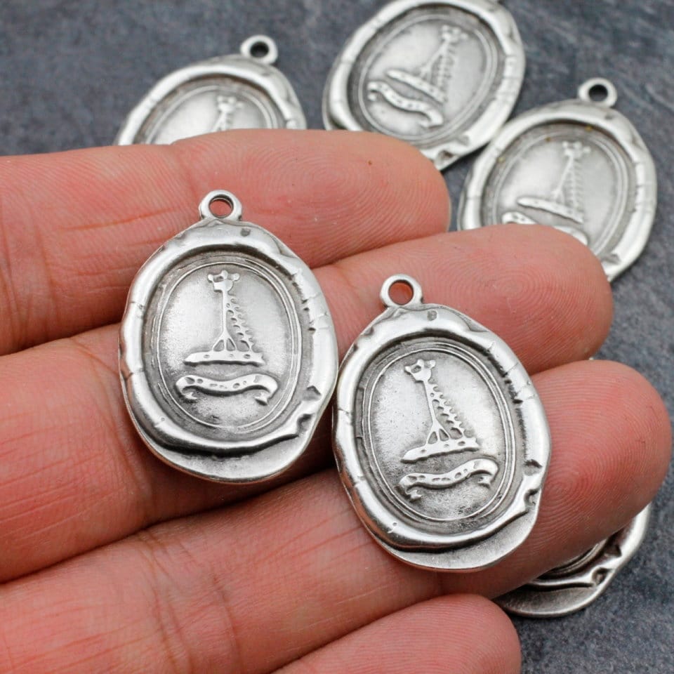 10 pcs Silver Charms Silver Pendant Sterling Silver Plated | Etsy