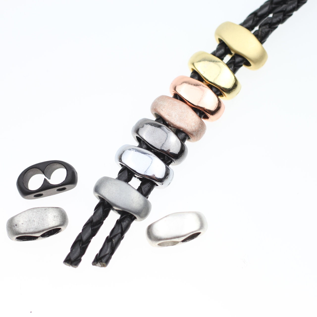 BULK 10 Double Barrel Sliders Slider Beads Beads for Jewelry | Etsy