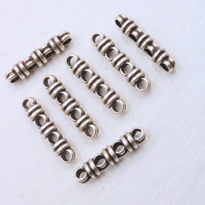 Leather Cord Binder Bead, Multi Connector, Bracelet Connectors, Four ...