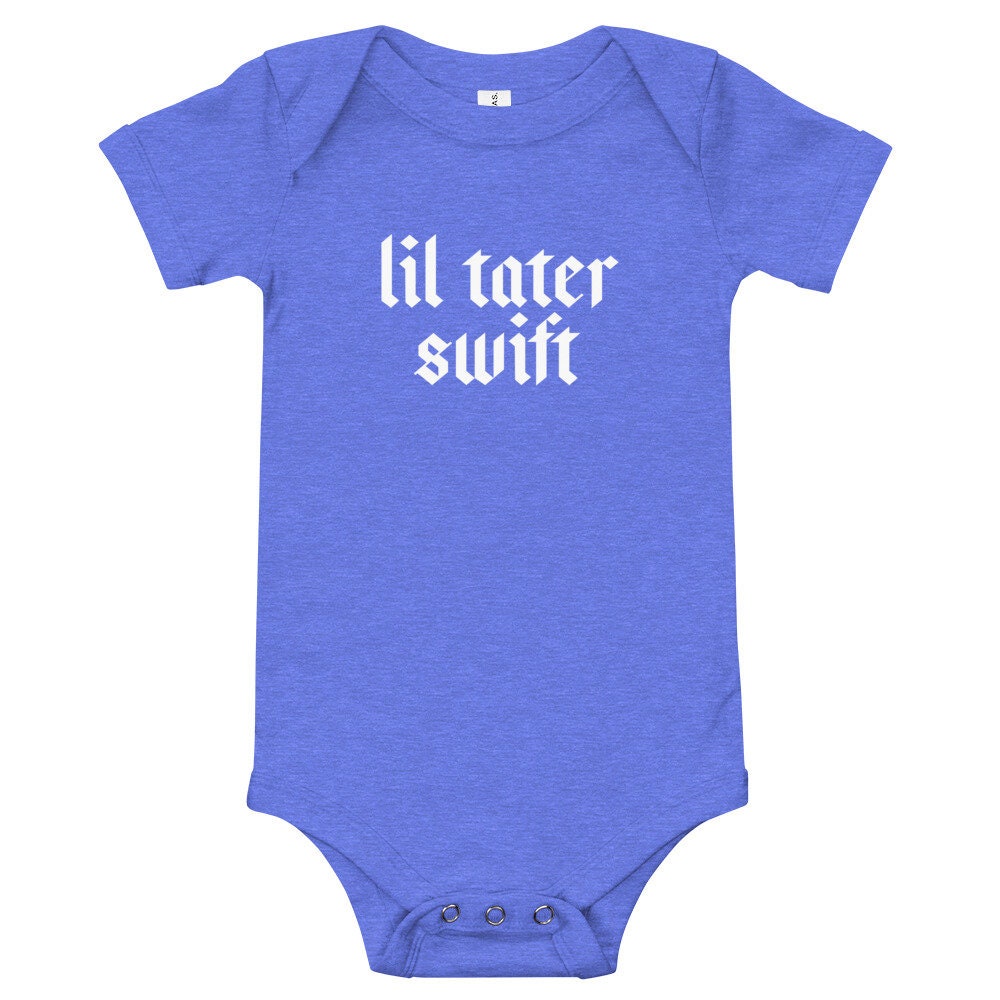 Lil Tater Swift (white Text) One Piece Bodysuit Tswift, Taylor, Baby ...