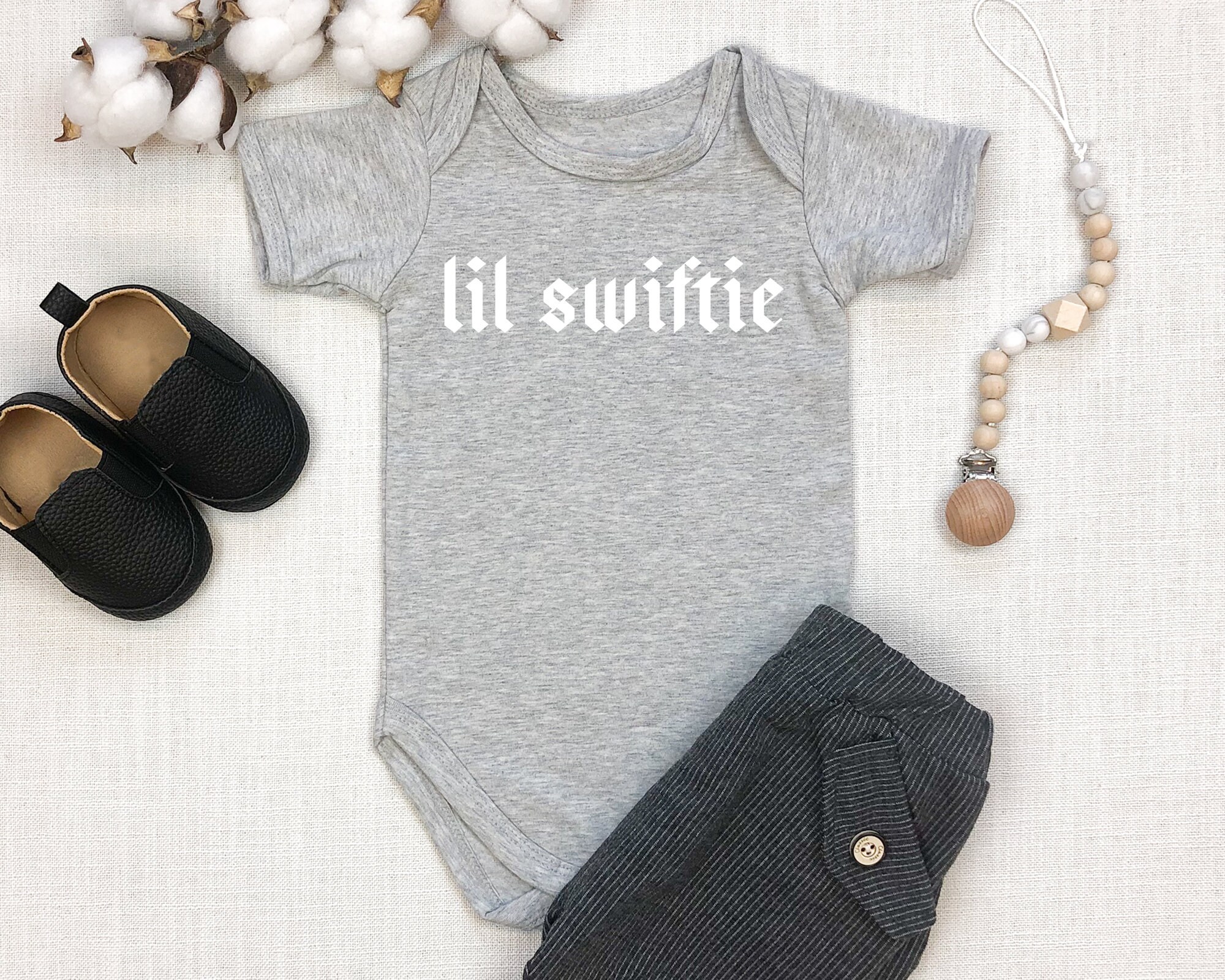 Lil Swiftie white Text One Piece Bodysuit Tswift Taylor - Etsy