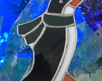 Stained Glass Penguin Suncatcher - Etsy