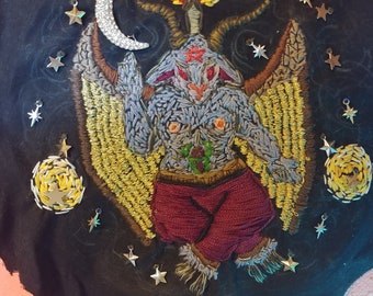 Baphomet Embroidery - Etsy