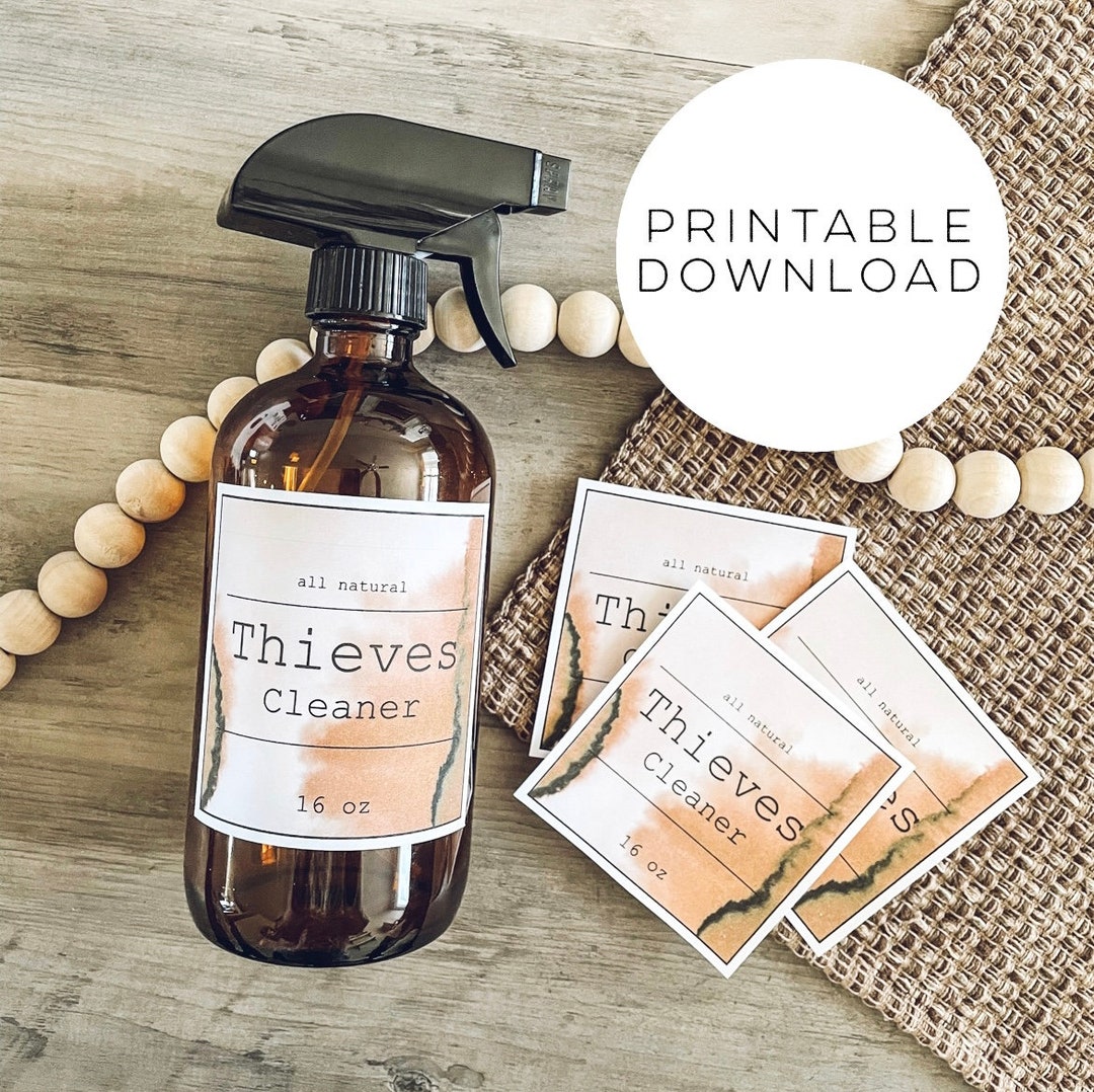 Thieves Cleaner Labels // PRINTABLE DOWNLOAD - Etsy