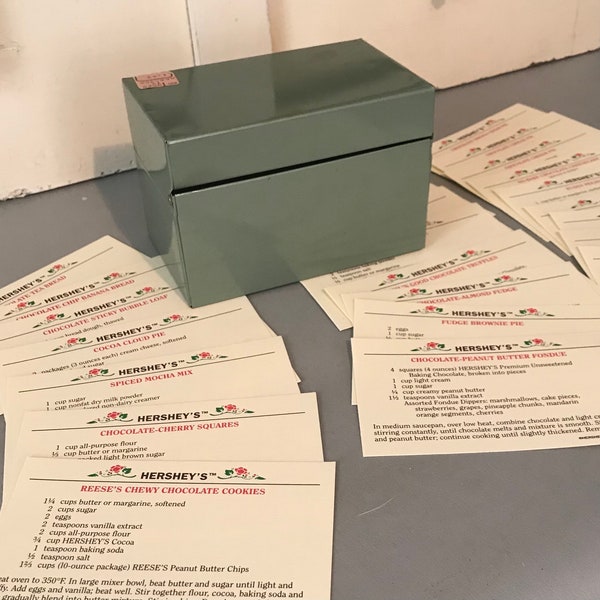 Metal Recipe Box - Etsy