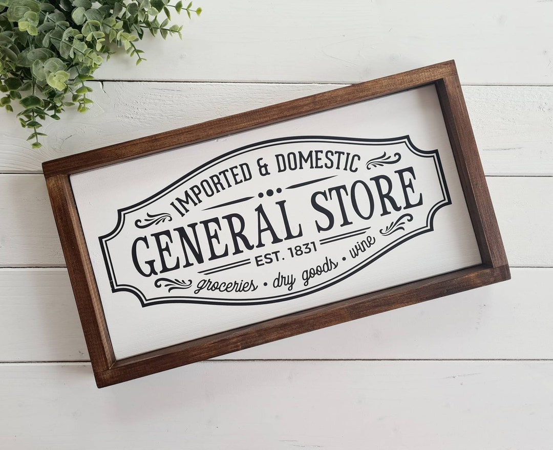 General Store Wooden Sign Country House Shabby Chic - Etsy