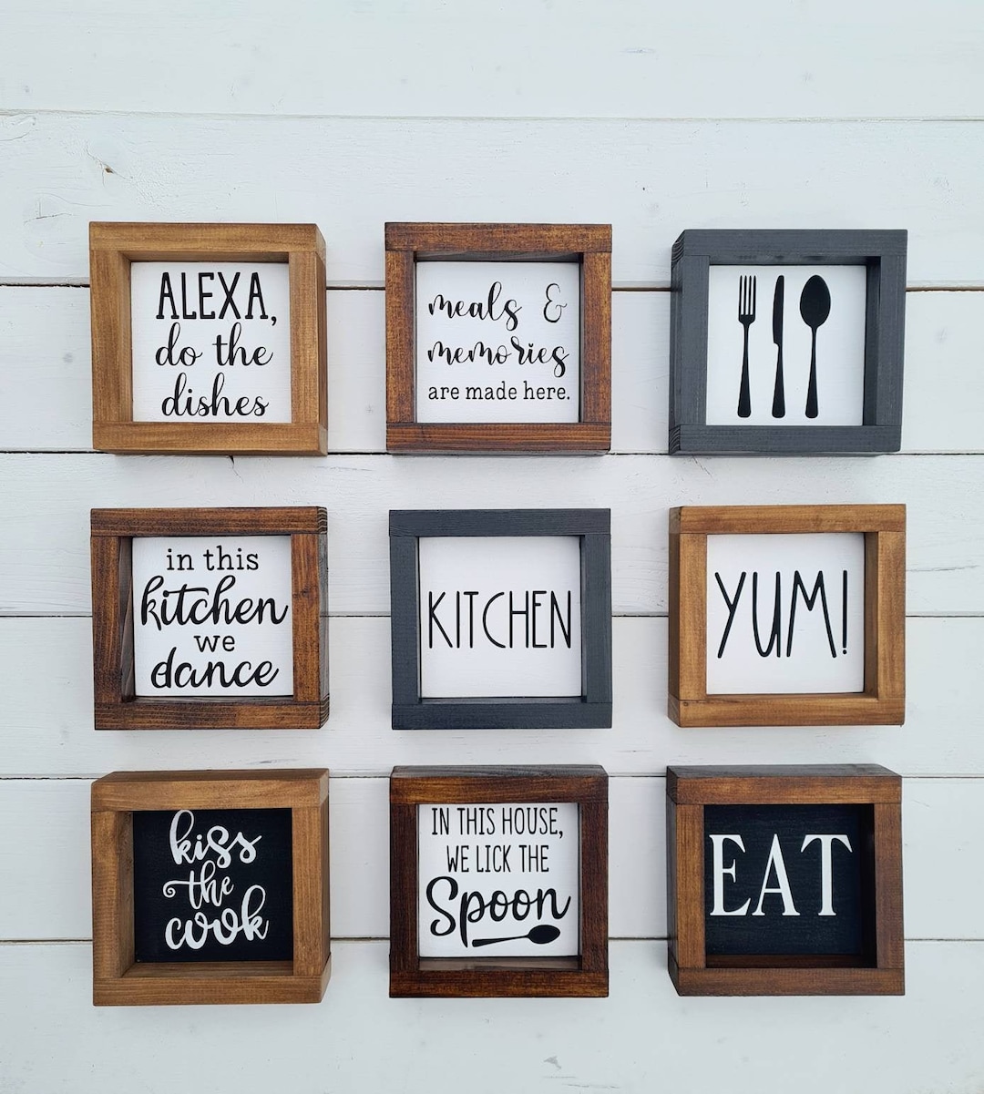 Mini Signs kitchen, Cute Little Signs to Put up in Farmhouse Style ...