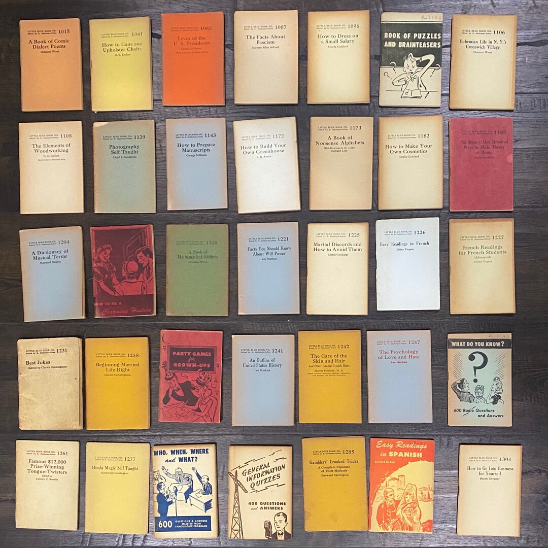 Vintage Little Blue Books Pt 3 - Etsy