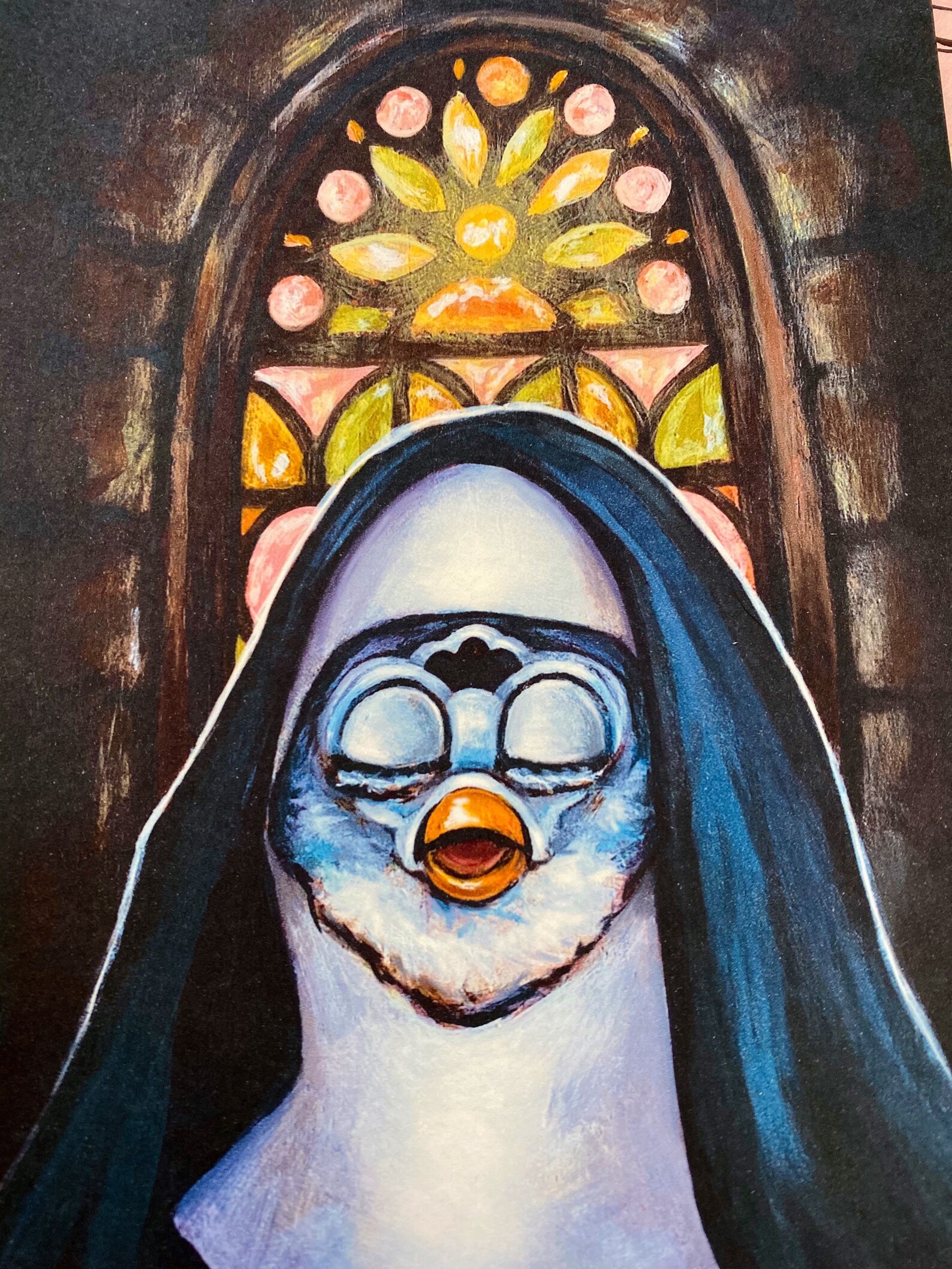 A Sisters Prayer Furby Print Signed & Dated 5x7 Quirky Art | Etsy