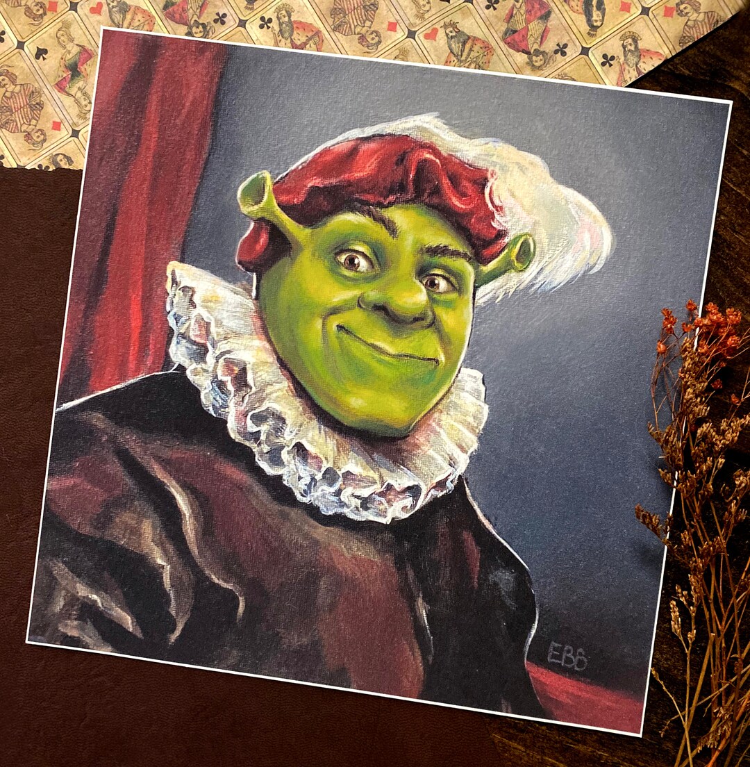 Regal Shrek Print Signed & Dated - Renaissance 8 X 8 Print on Deluxe ...