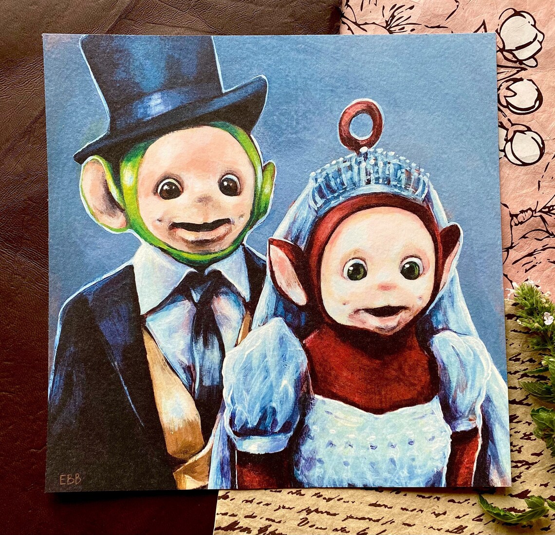 Teletubbies Wedding Print Signed 1-50 Batch A Romantic | Etsy