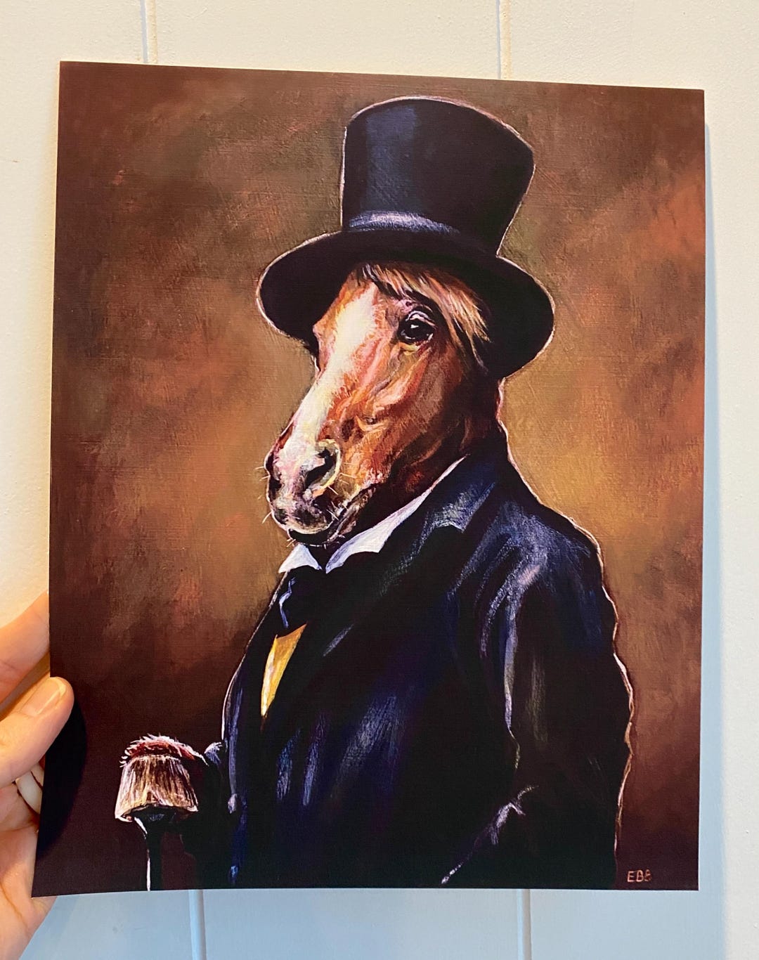 Arlo the Gentleman Horse Art Print Signed & Dated- Renaissance Fancy ...