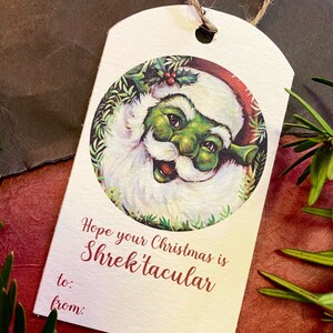 Shrek Gift Tag Printable Download - Instant Download of 6 Christmas ...