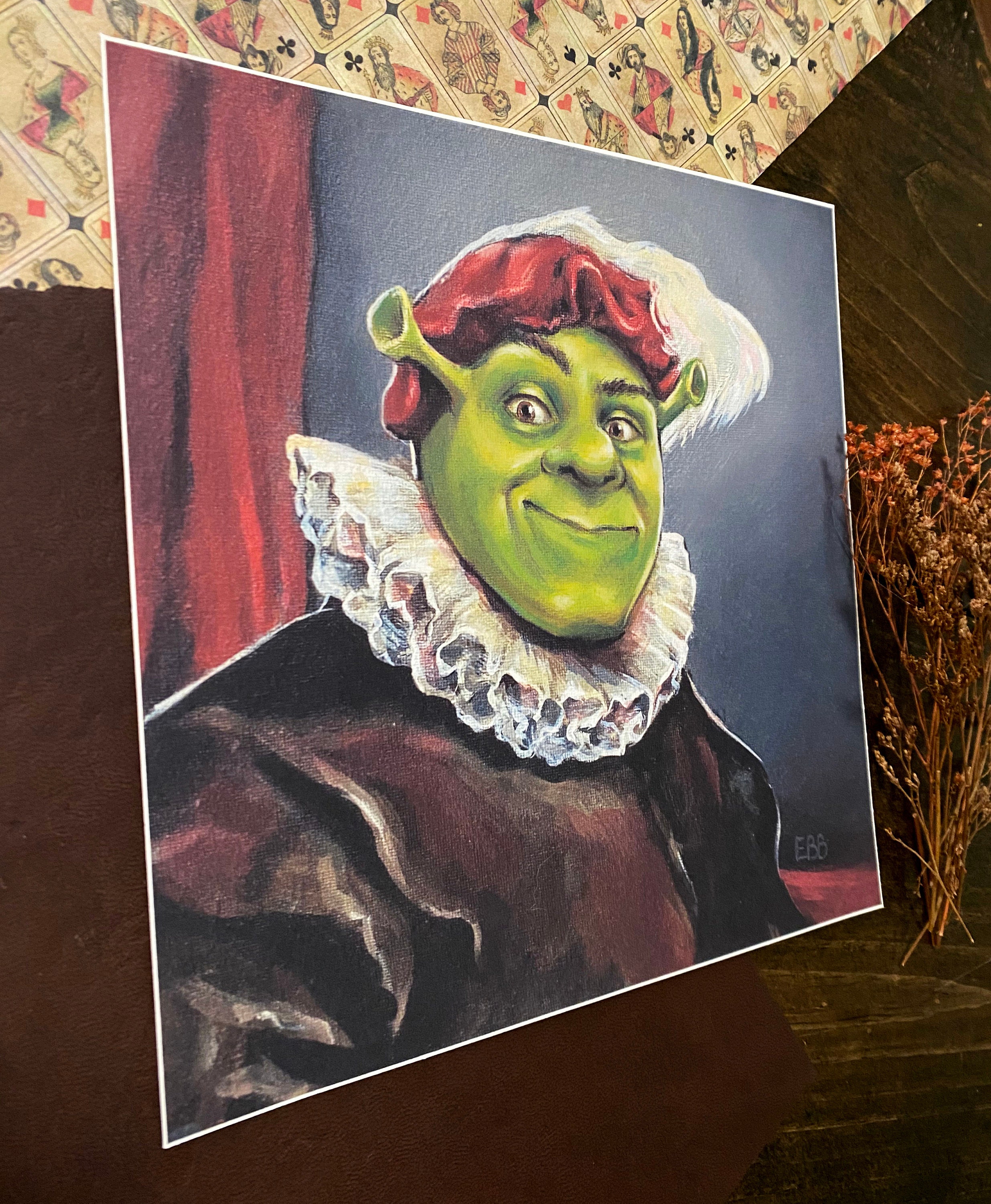 Regal Shrek Print Signed & Dated Renaissance 8 X 8 Print on - Etsy