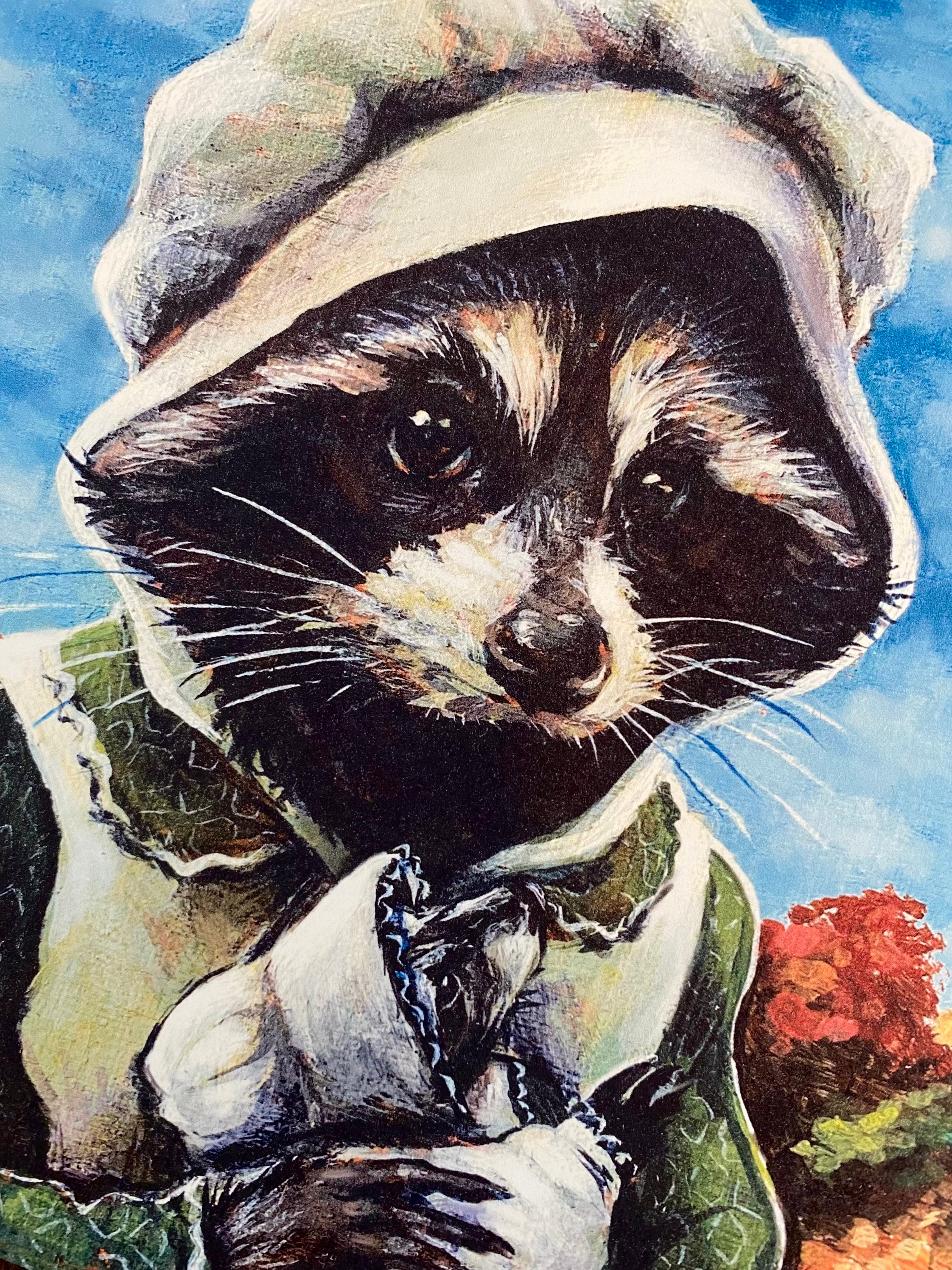 June & Violet Raccoon Art Print Signed and Dated Woodland - Etsy