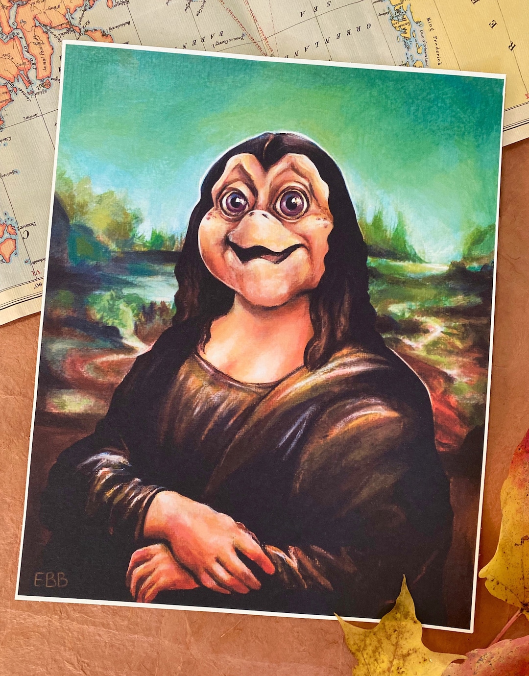 Not the Mona Print Signed #1-30 Batch B- Mona Lisa Vintage Style ...