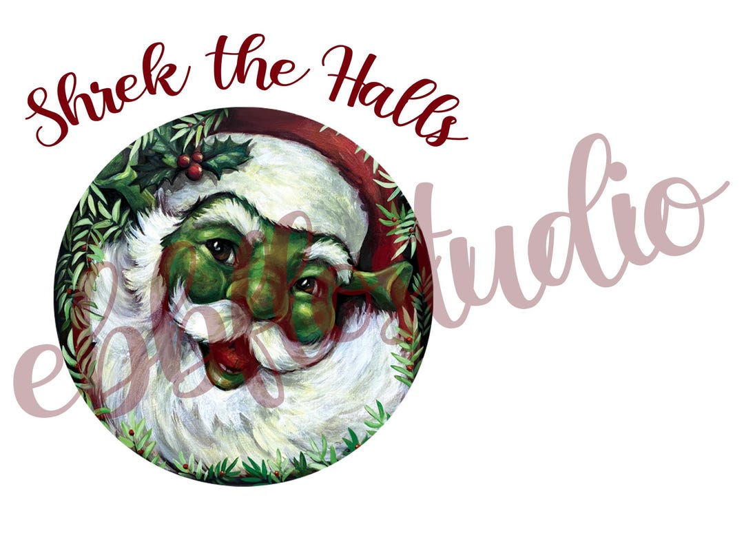 Shrek Christmas Card – Renaissance Ogre Art, Funny Gift (JPG Download ...