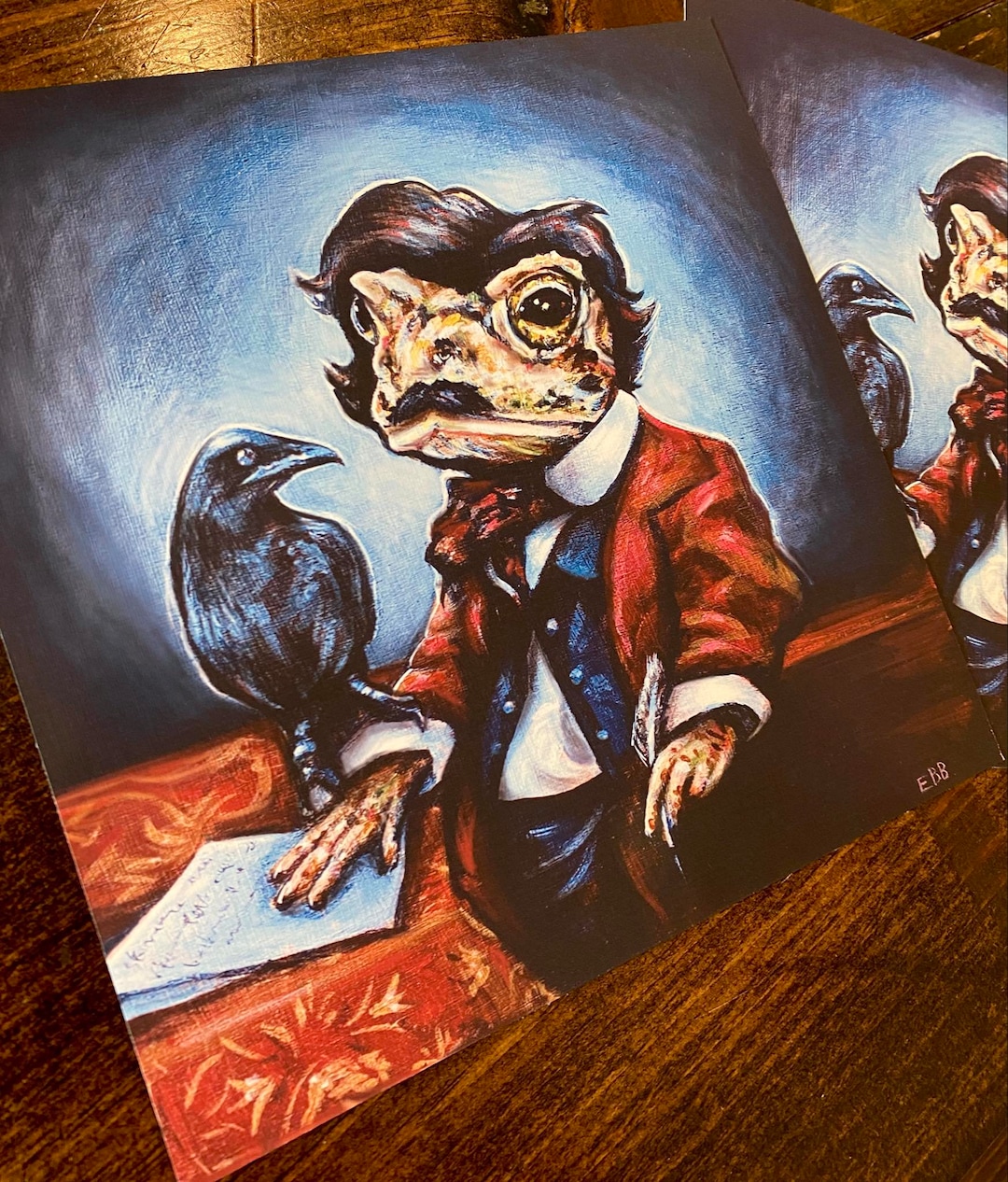 Edgar Allan Toad Signed - Renaissance Print on Deluxe Watercolor Paper ...