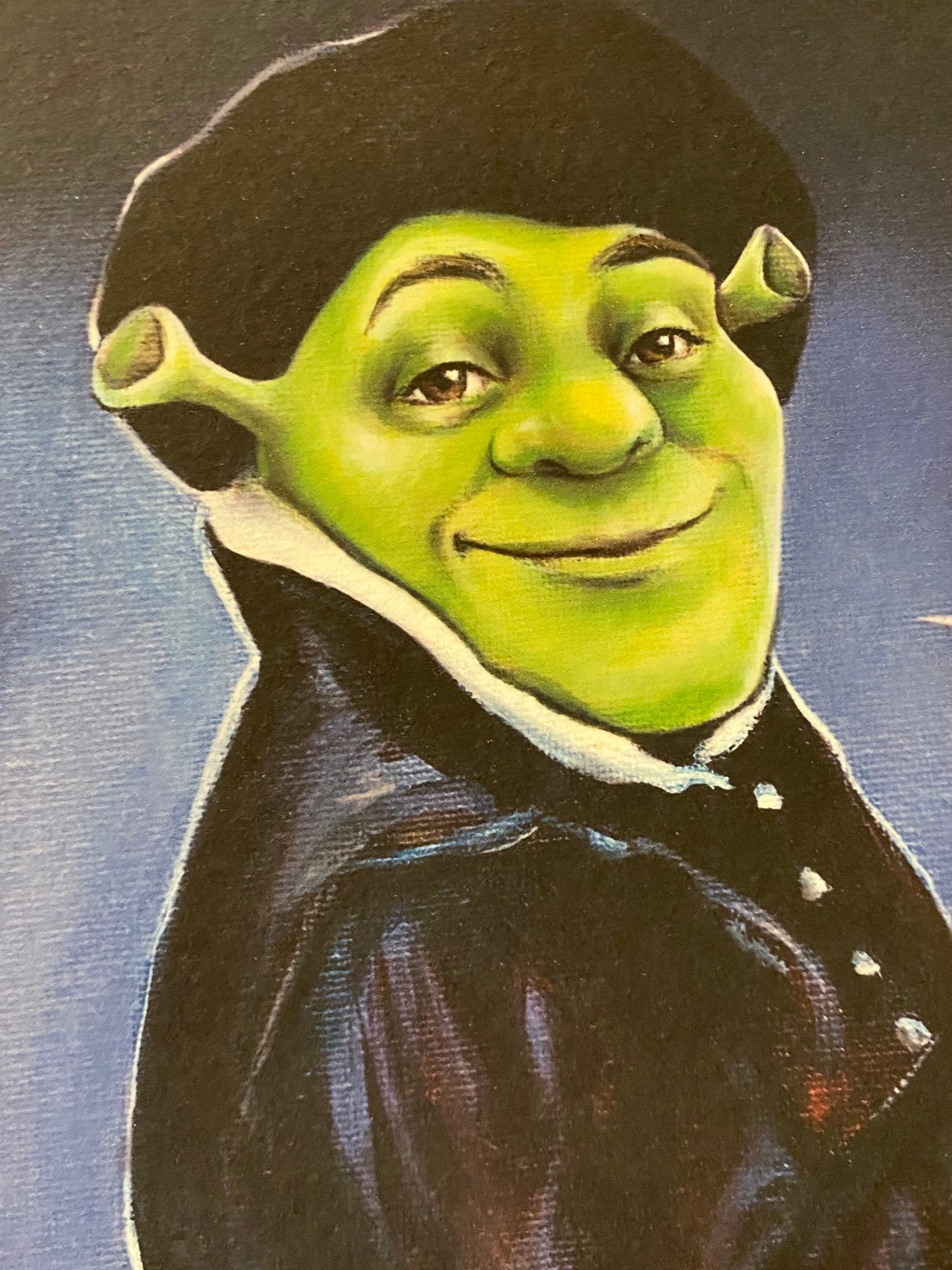 Artist Shrek Print Signed & Dated Renaissance 8 X 8 Print on - Etsy