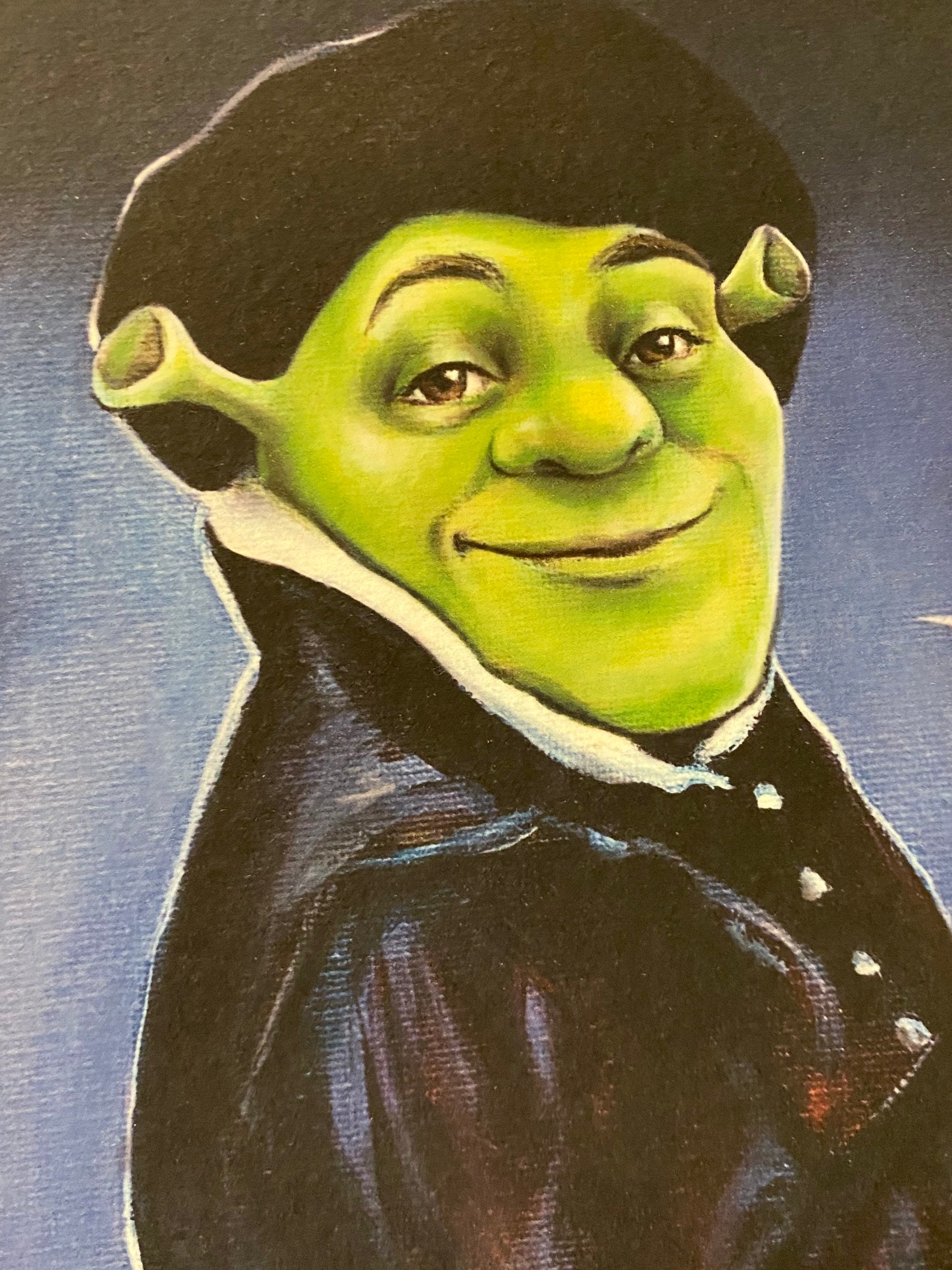Artist Shrek Print Signed & Dated Renaissance 8 X 8 Print on - Etsy