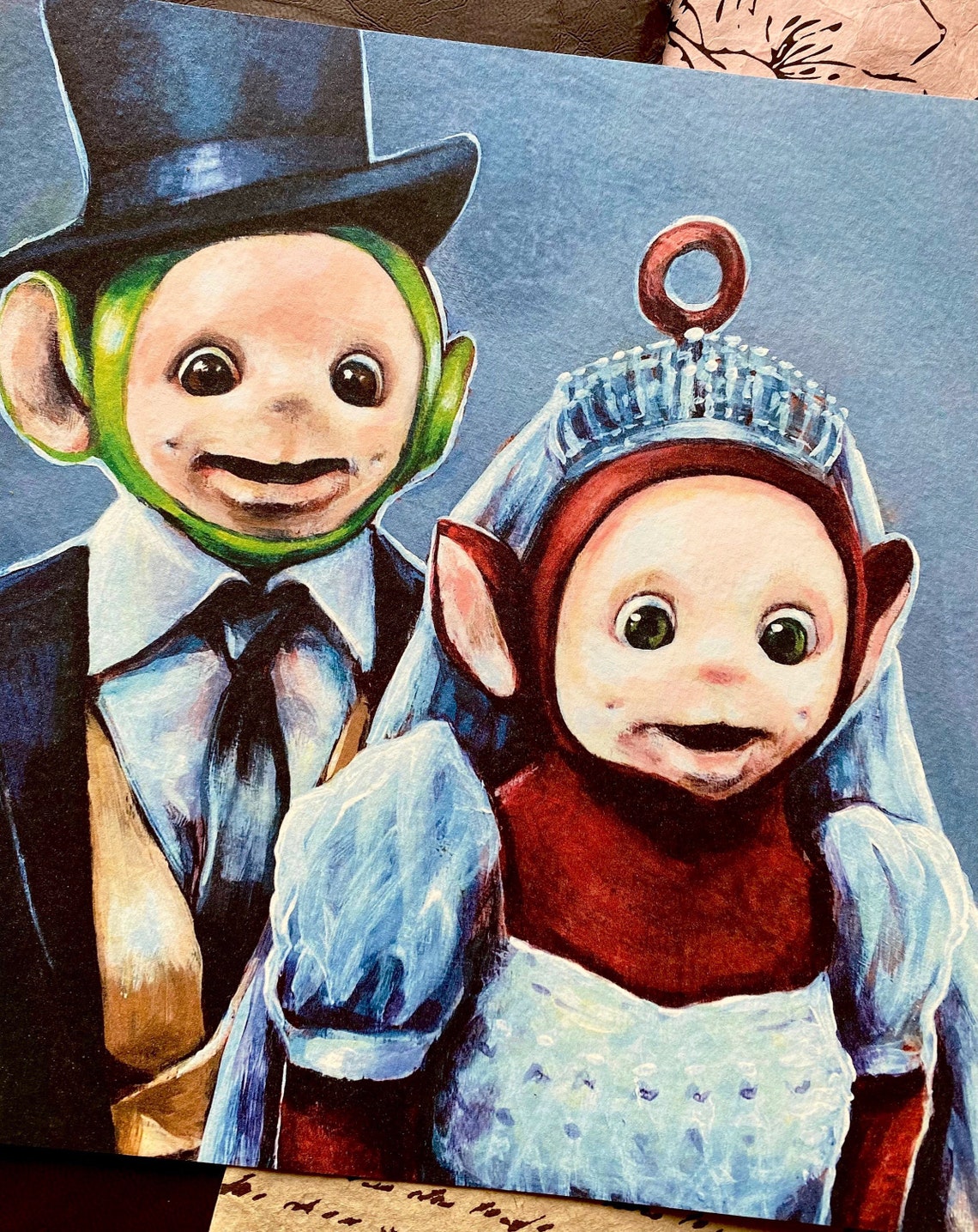 Teletubbies Wedding Print Signed 1-50 Batch A Romantic | Etsy