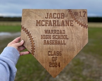 Custom Home Plate Coach Gift - Etsy