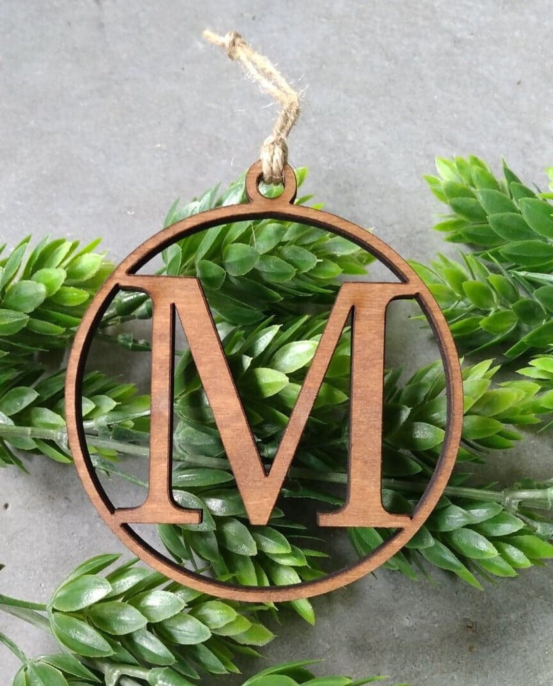 Initial Wooden Gift Tags Initial Tags Wooden Tags Custom Initial Tree ...