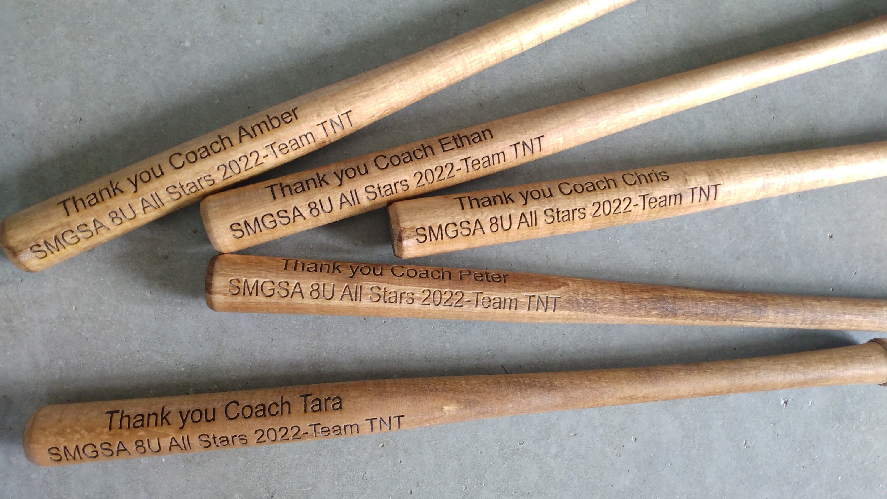 Personalized Mini Wooden Bat Great Team Player or Coach - Etsy