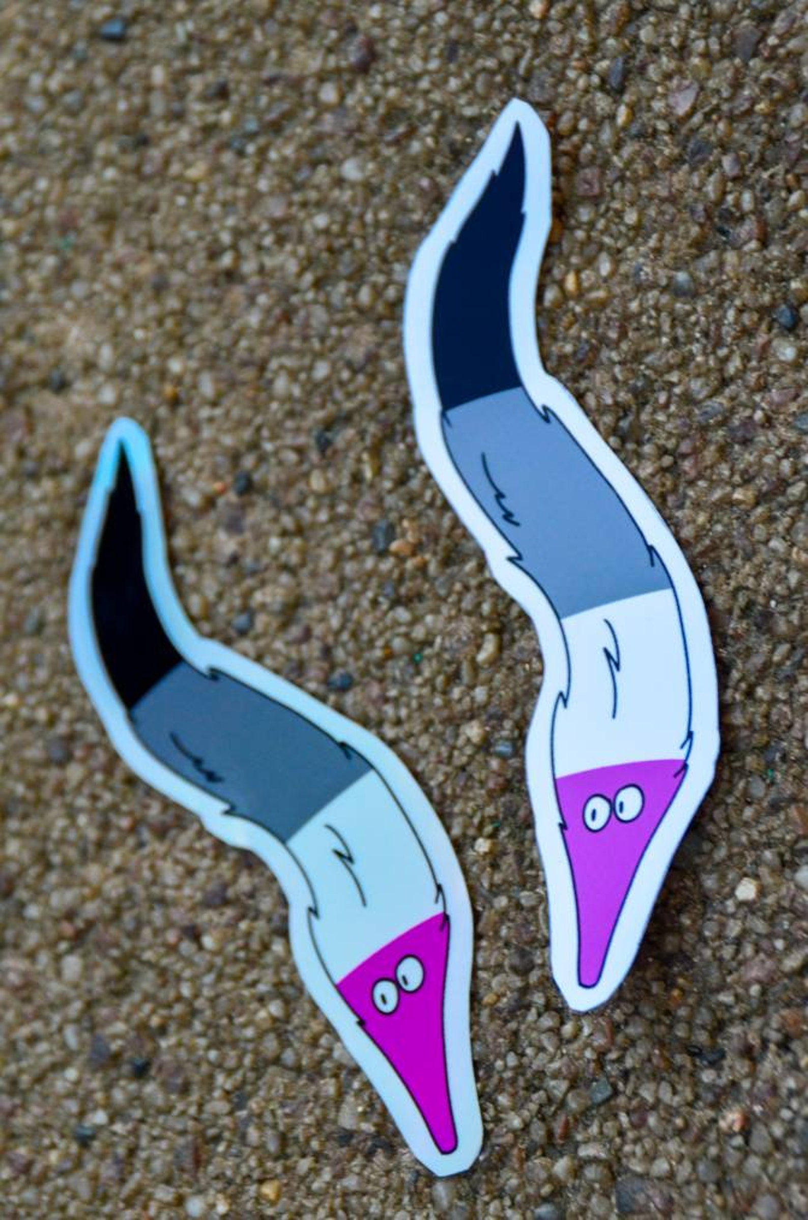 Asexual Pride Worm on a String Sticker Matte holographic - Etsy