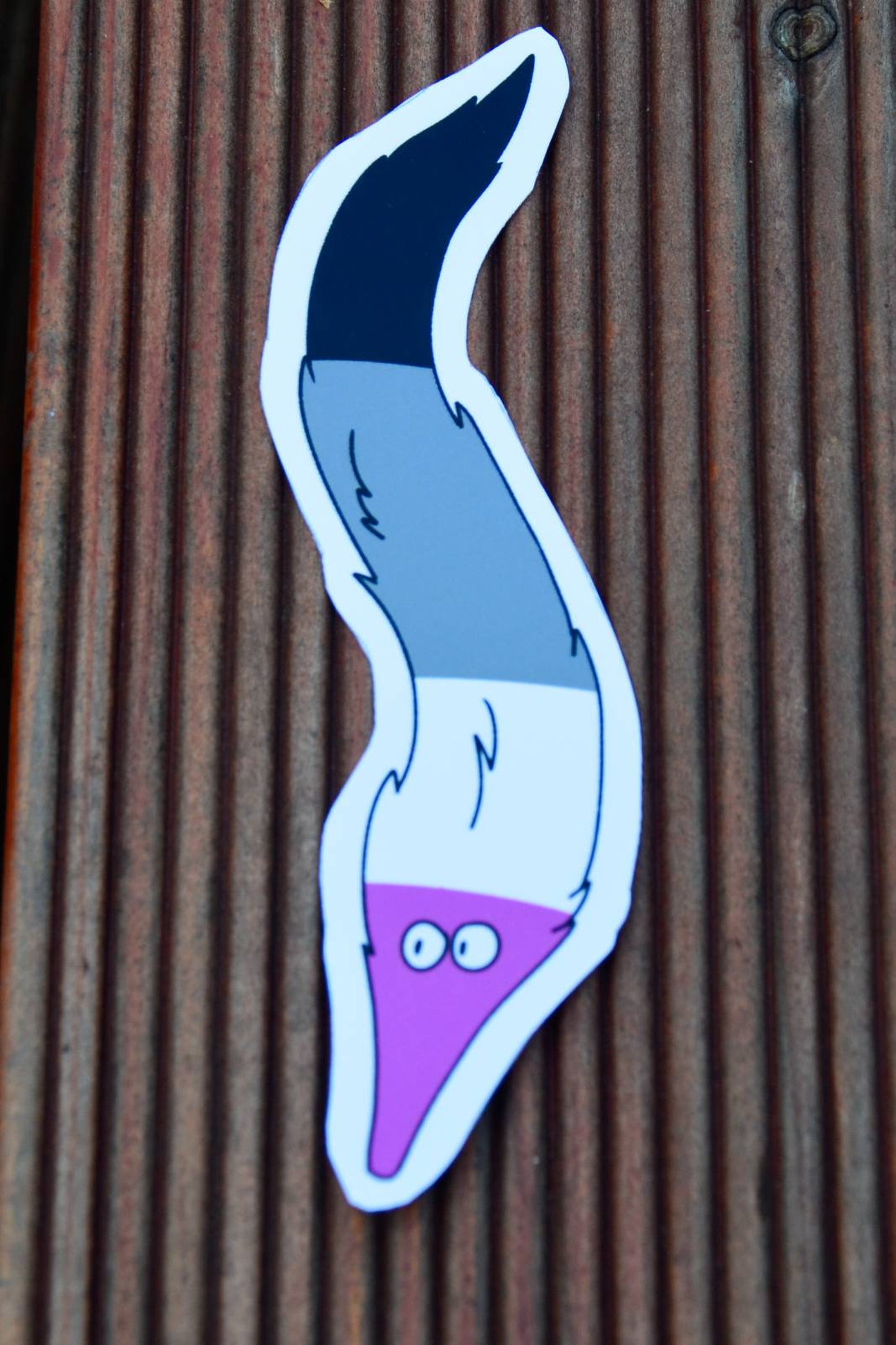 Asexual Pride Worm On A String Sticker Matte Holographic Etsy