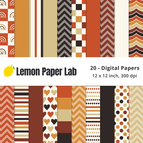 Autumn Digital Backgrounds - Etsy