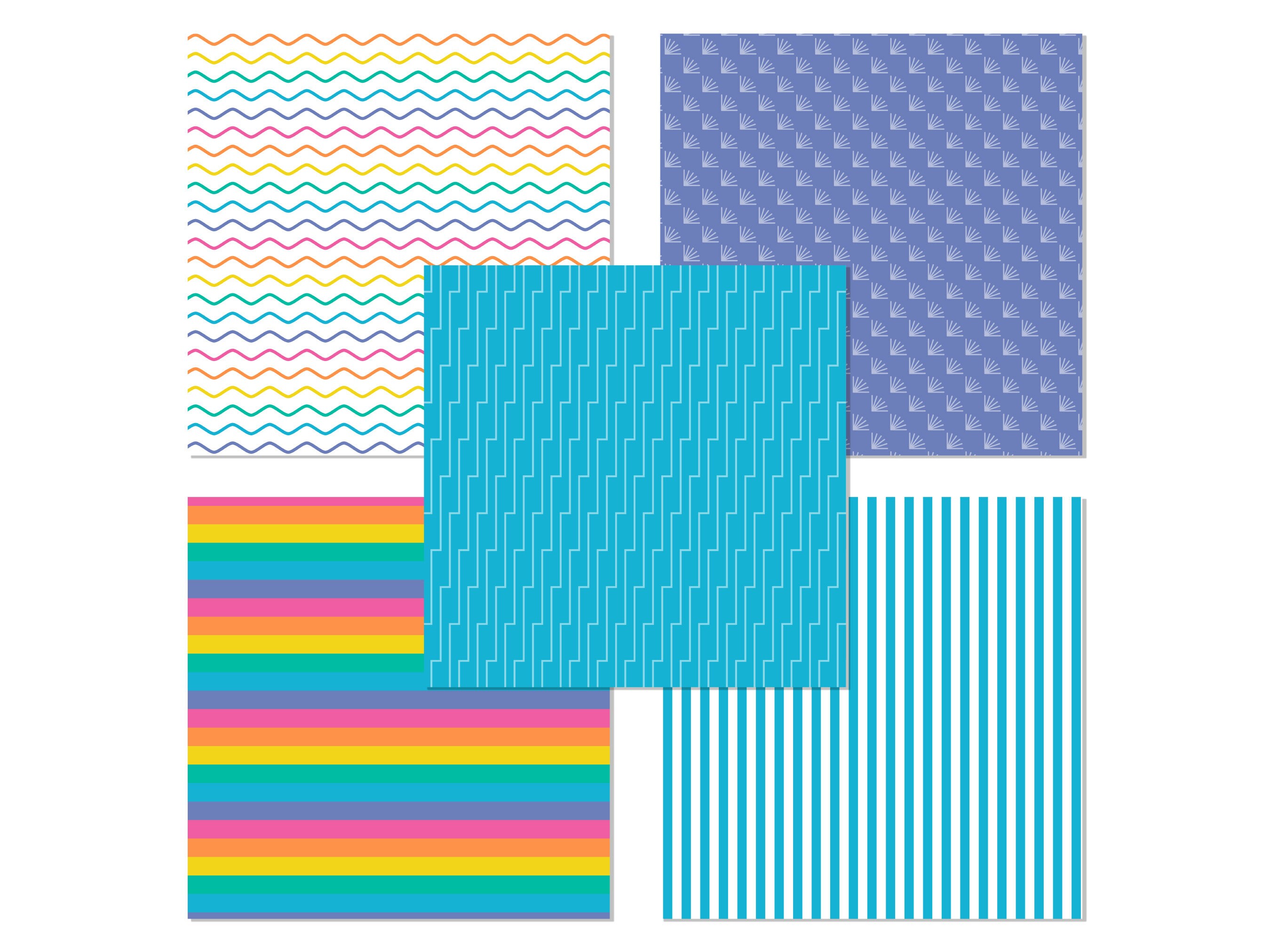 Bright Rainbow Paper, Rainbow Digital Paper, Rainbow Background ...