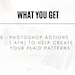 Plaid Pattern Maker Photoshop Patterns, Digital Paper Template and ...