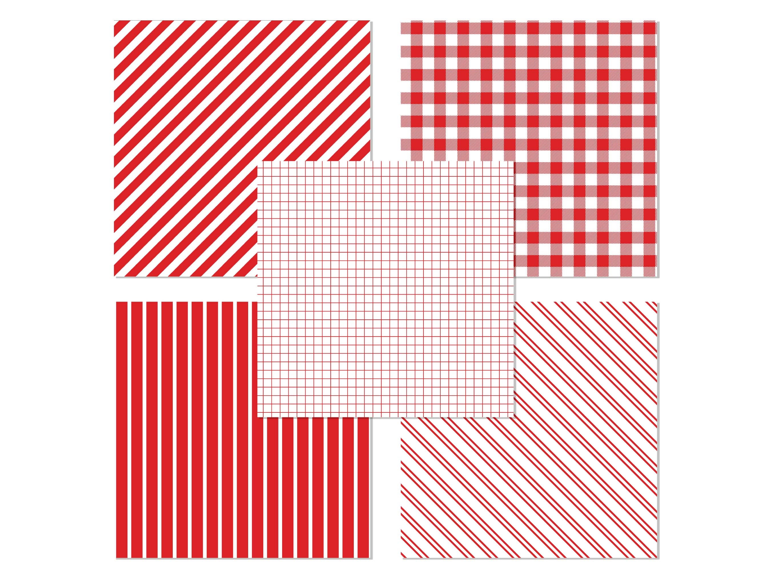 Red Striped Background, Red Stripe Pattern, Red Digital Paper, Seamless ...