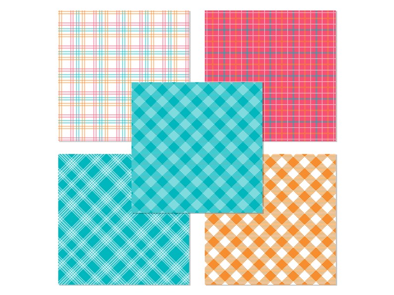 Summer Plaid Patterns, Blue Plaid Background, Red Plaid Pattern, Orange ...