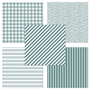 Green and White Stripe Digital Paper, Sage Green Striped Background ...