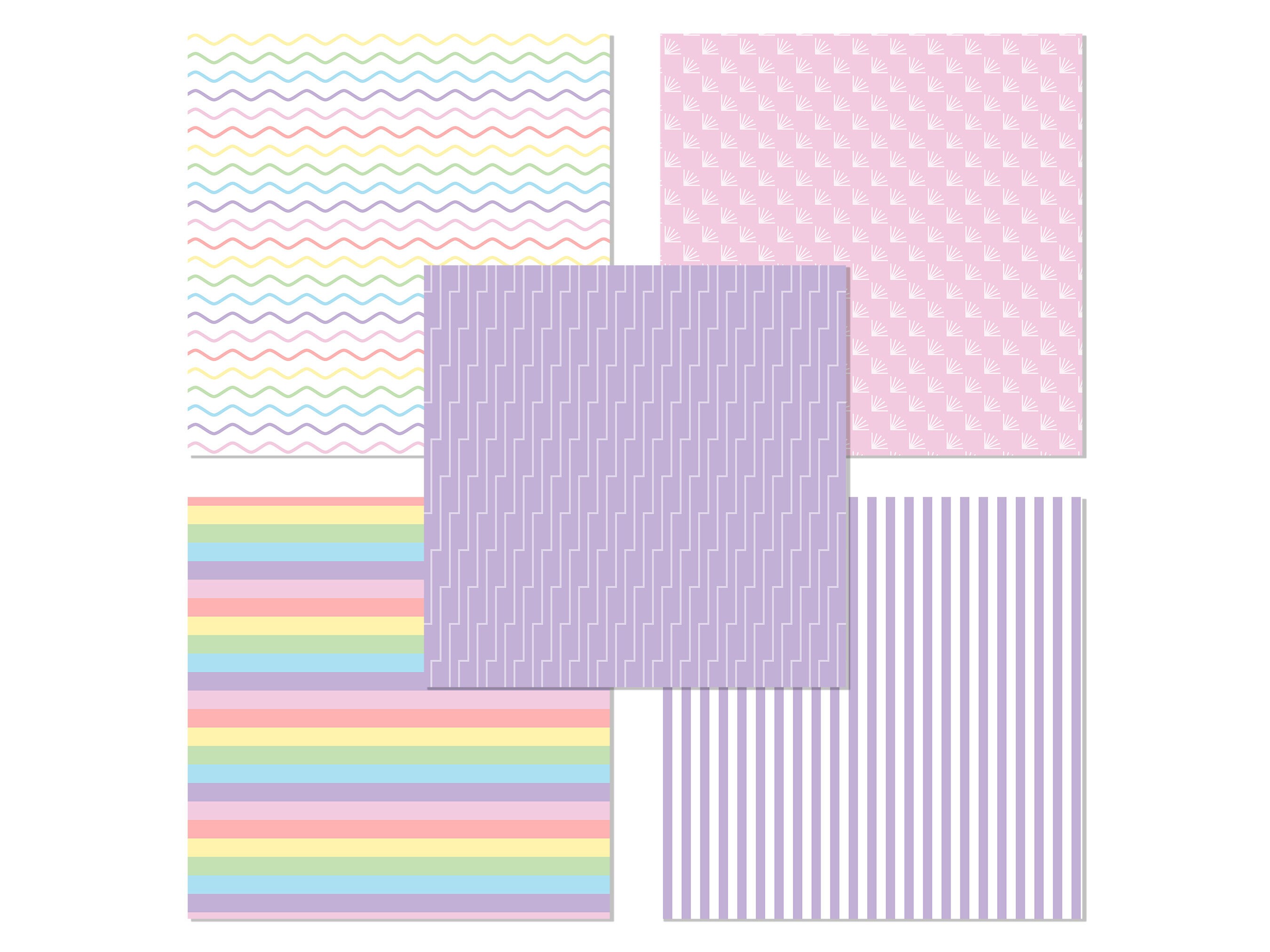 Pastel Rainbow Backgrounds Rainbow Digital Paper Pastel - Etsy