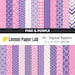 Pink and Purple Digital Paper Pack With Commercial Use - Etsy
