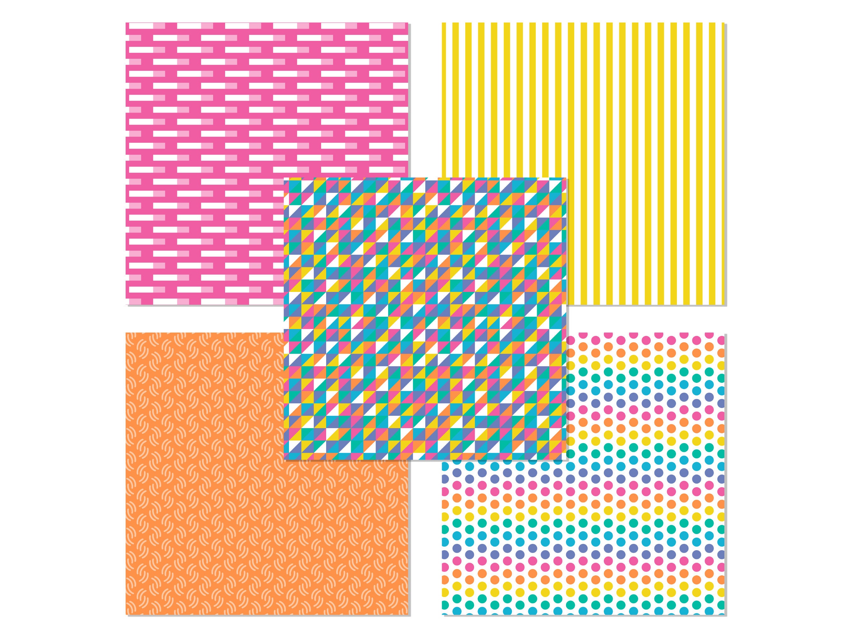 Bright Rainbow Paper, Rainbow Digital Paper, Rainbow Background ...