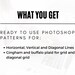 Plaid Pattern Maker Photoshop Patterns, Digital Paper Template and ...