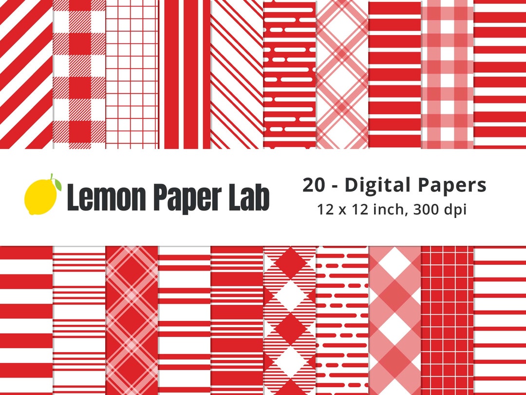 Red Striped Background, Red Stripe Pattern, Red Digital Paper, Seamless ...