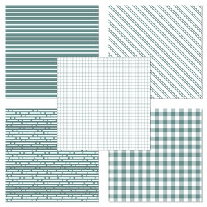 Green and White Stripe Digital Paper, Sage Green Striped Background ...