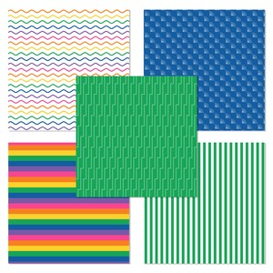 Rainbow Digital Paper, Rainbow Stripes, Rainbow Striped Pattern ...