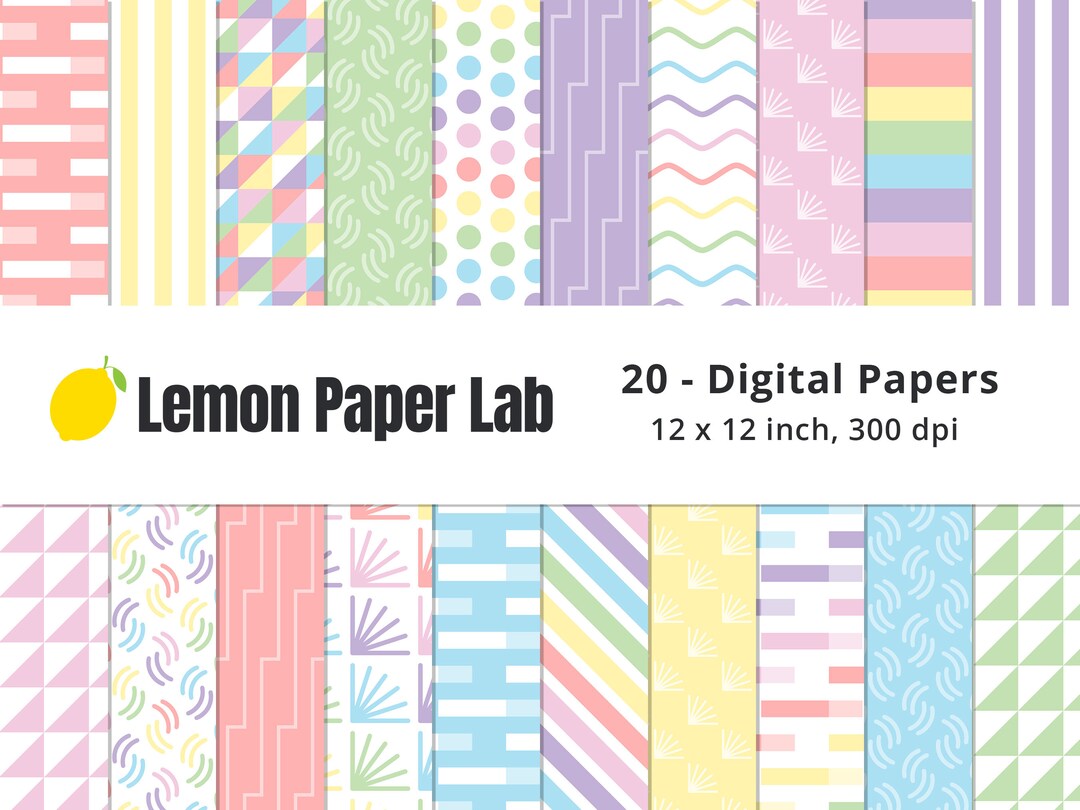 Pastel Rainbow Backgrounds, Rainbow Digital Paper, Pastel Digital Paper ...