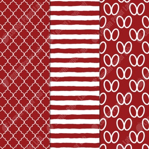 Dark Red Digital Paper Pack for Scrapbooking - Etsy