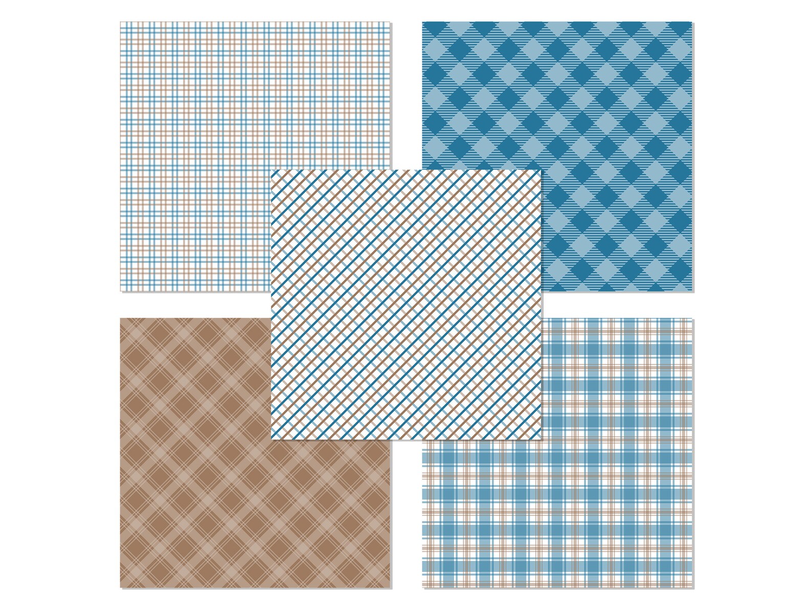 Blue and Brown Plaid, Plaid Patterns, Blue Plaid Background, Brown ...