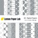 Grey Seamless Prints, Grey Polka Dot Digital Papers, Gray Background ...