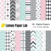Navy & Pink Plaid Digital Paper, Pink Plaid Seamless File, Blue Plaid ...