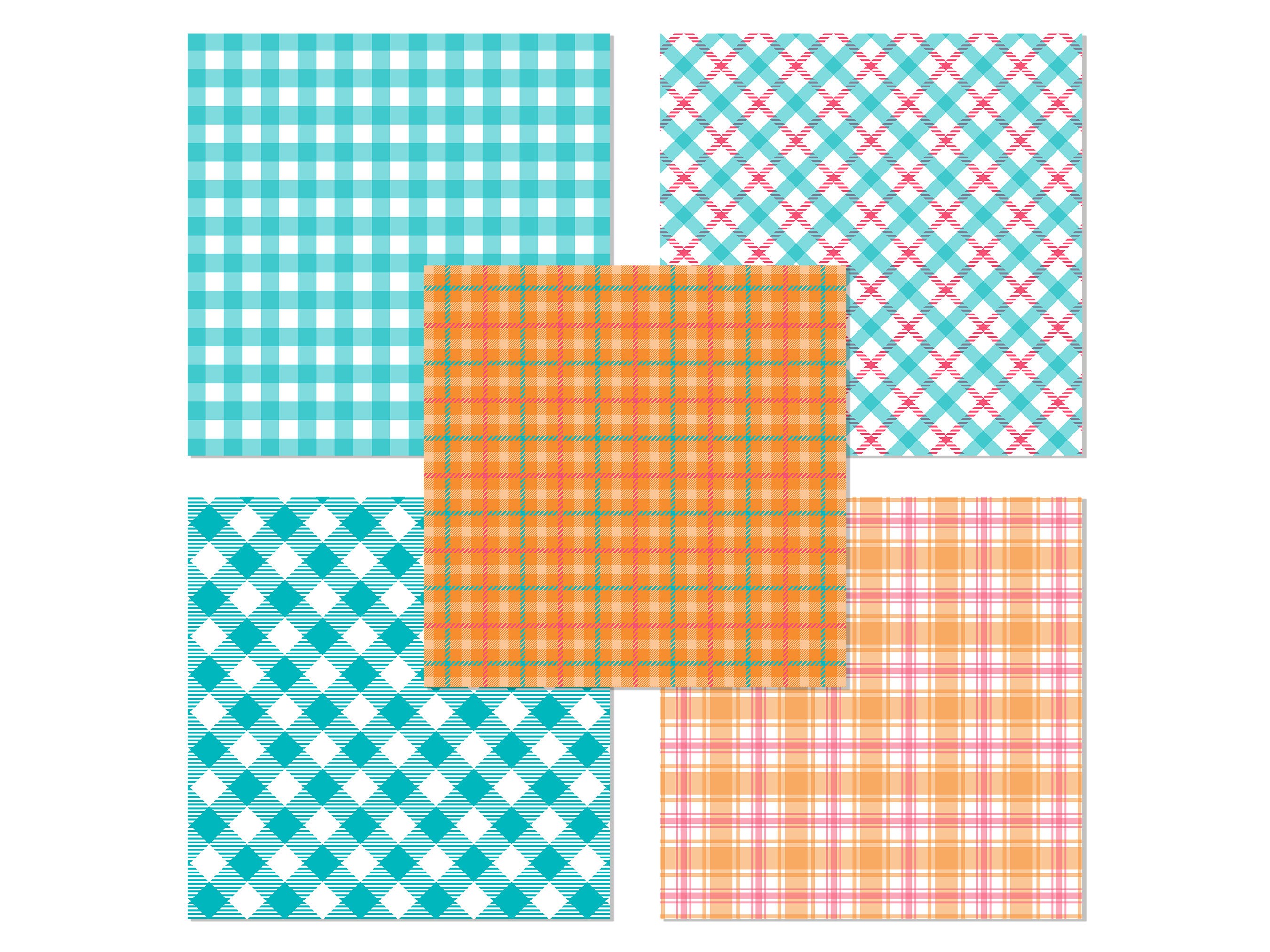 Summer Plaid Patterns, Blue Plaid Background, Red Plaid Pattern, Orange ...