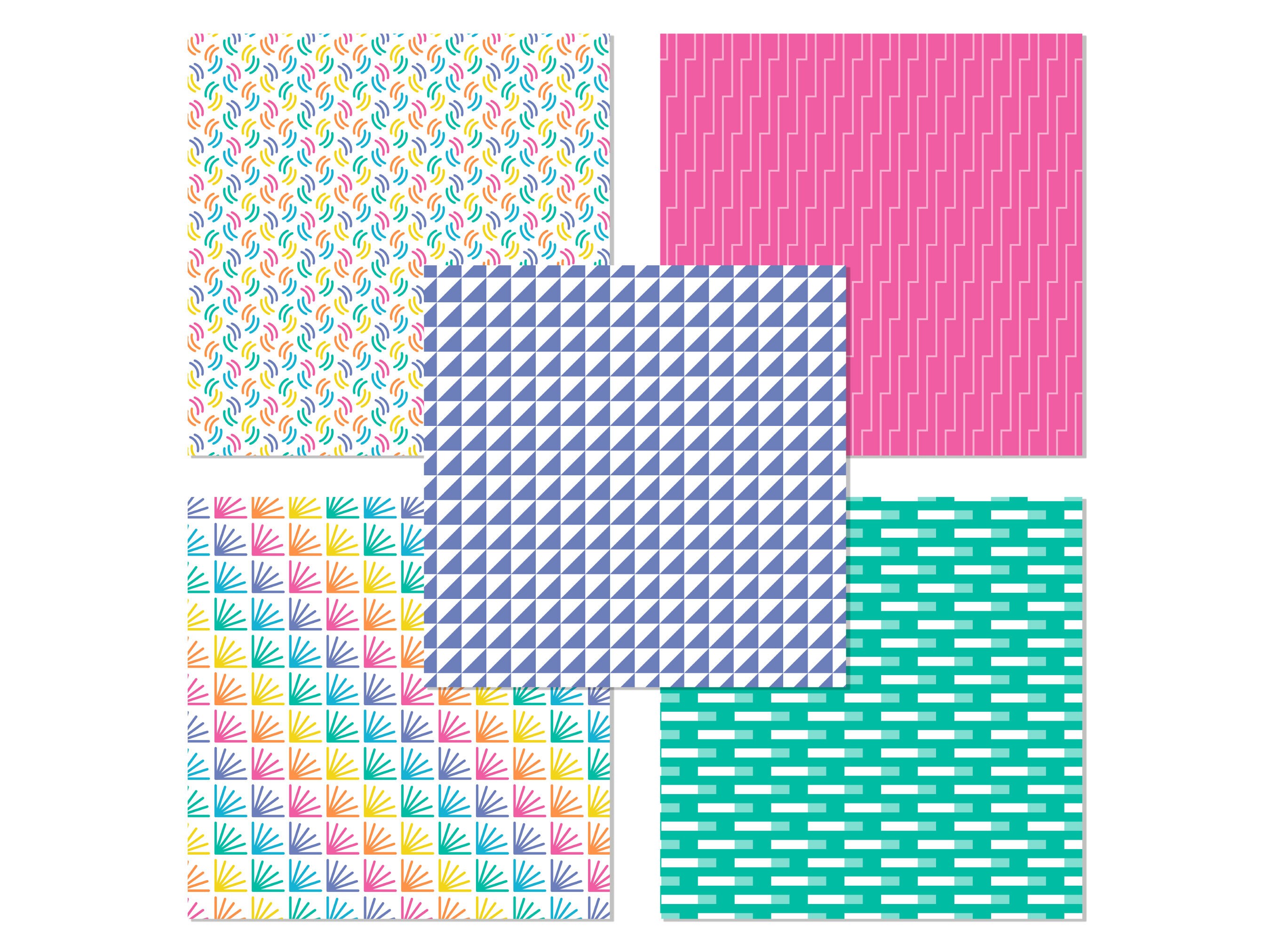 Bright Rainbow Paper, Rainbow Digital Paper, Rainbow Background ...